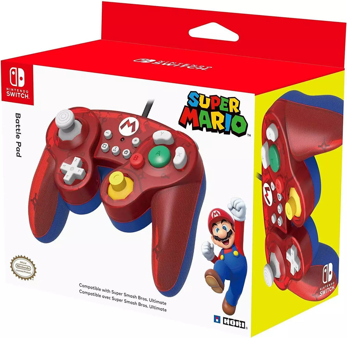 HORI - Officially Licensed Nintendo: Battle Pad - Super Mario (Switch ...